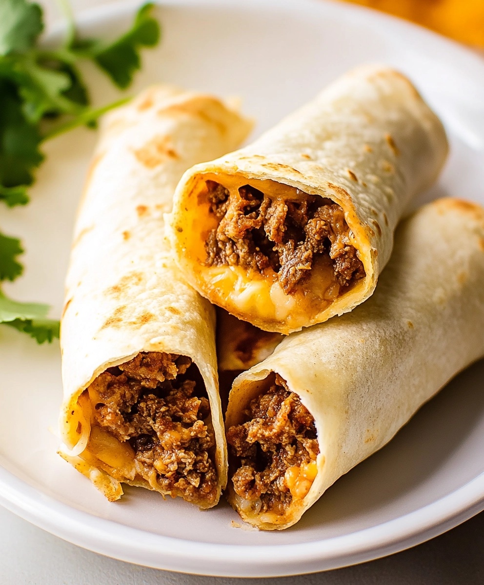 Cheesy Beef Taquitos Recipe - easyrecipefeed.com