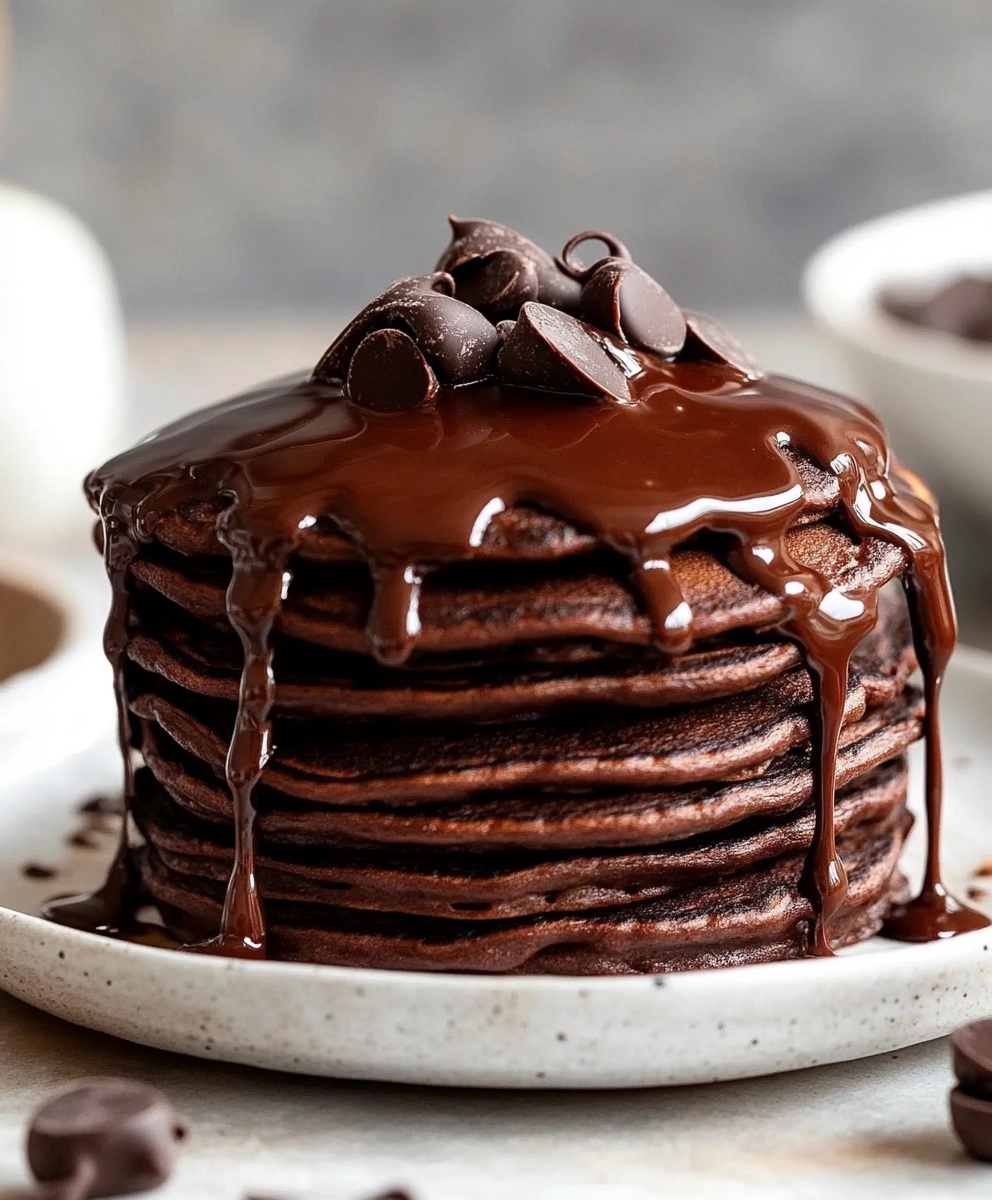 Chocolate Pancakes Recipe - easyrecipefeed.com