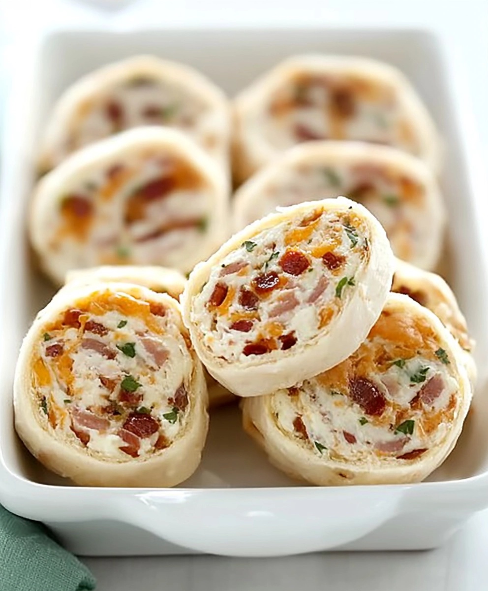 Bacon Cheddar Ranch Pinwheel Recipe - easyrecipefeed.com