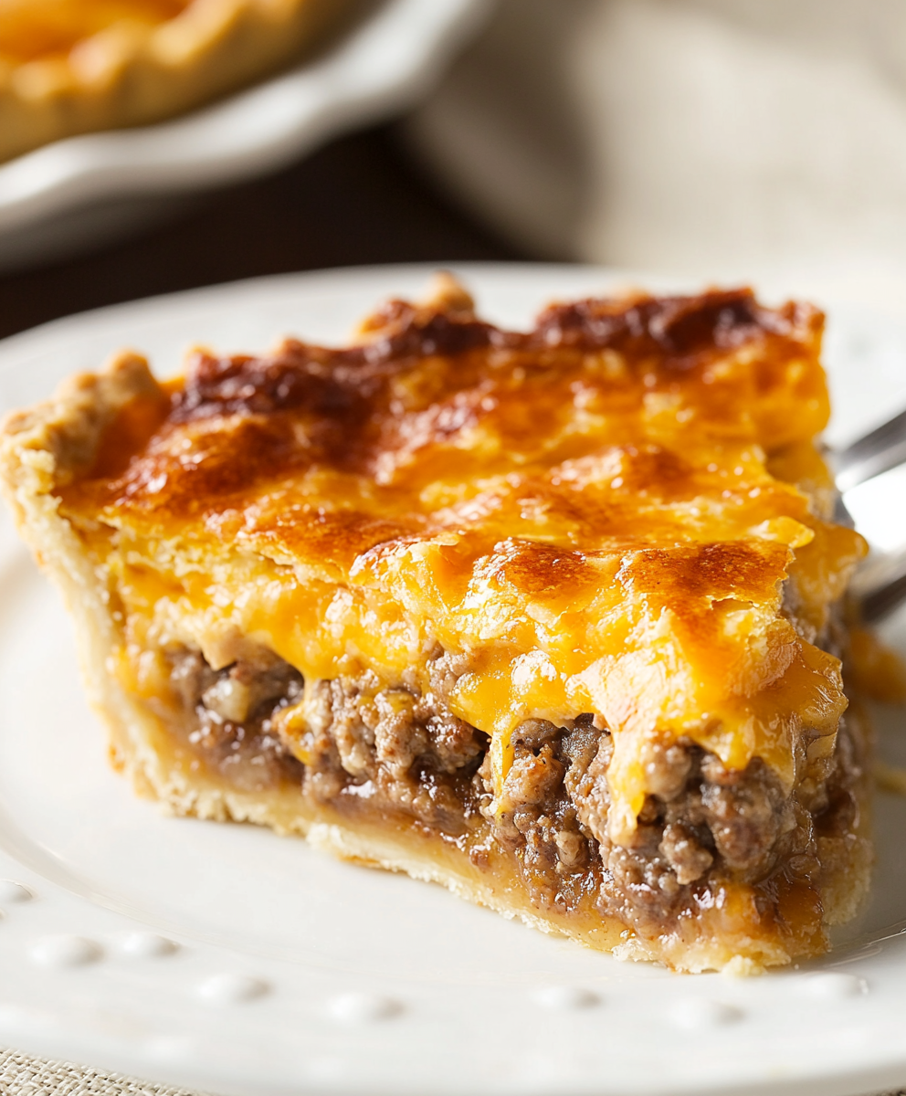 Best Cheeseburger Pie Recipe - easyrecipefeed.com