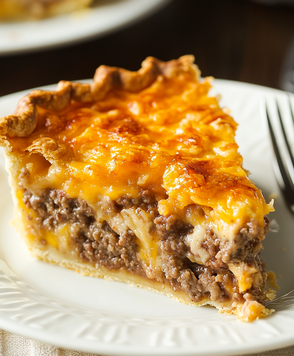 Best Cheeseburger Pie Recipe - easyrecipefeed.com