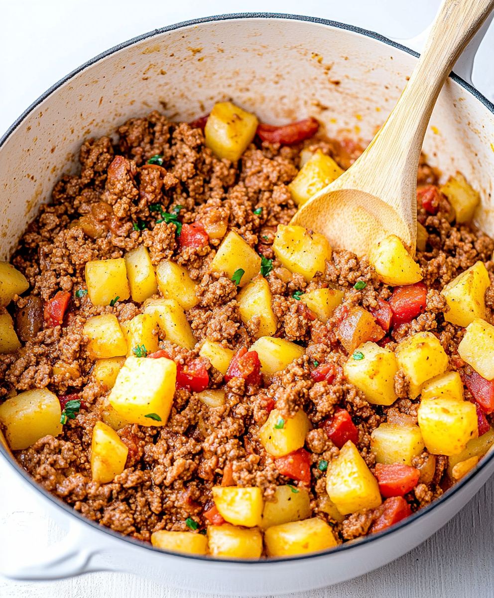 Ground Beef And Potatoes Recipe - easyrecipefeed.com