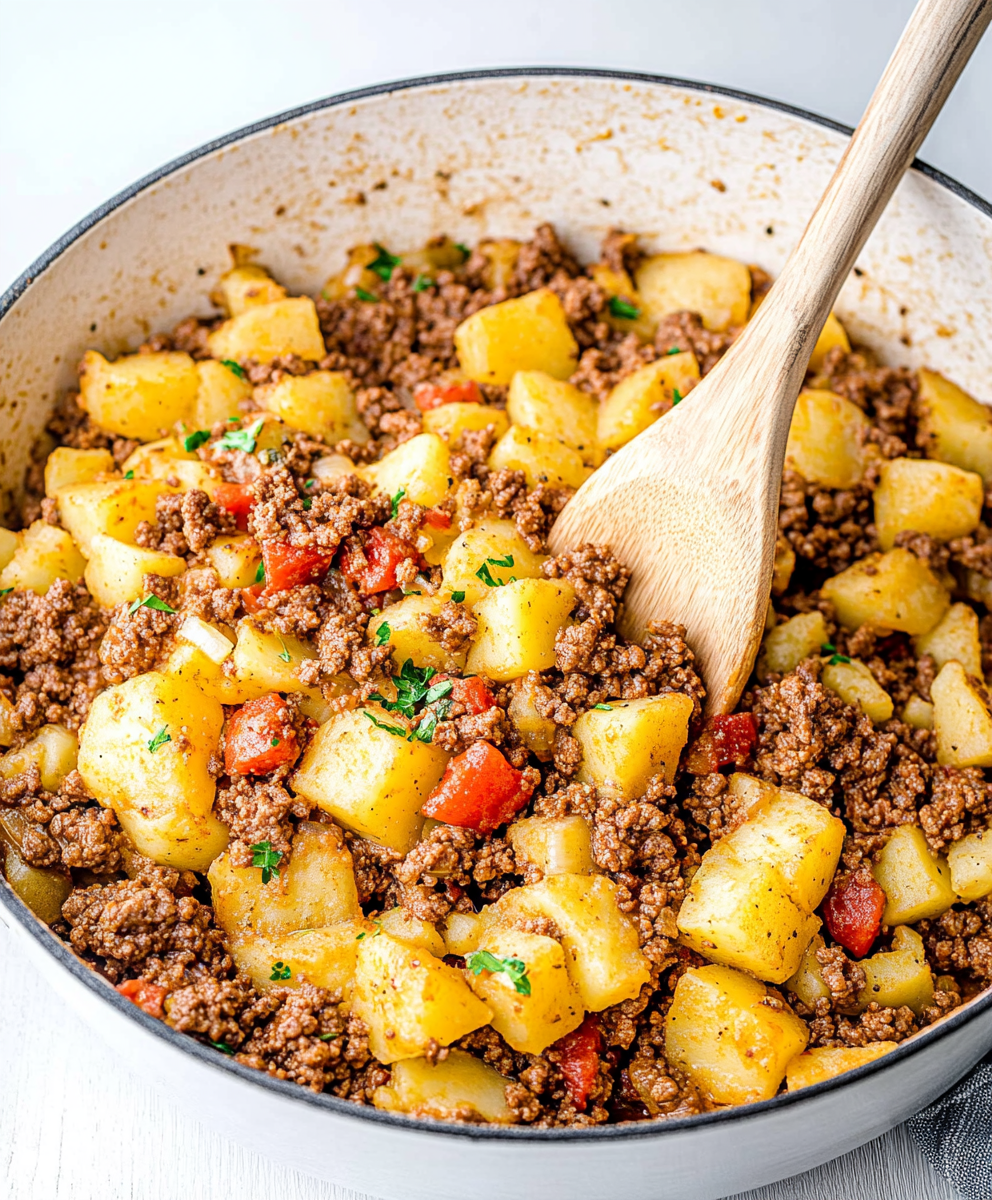 Ground Beef And Potatoes Recipe - easyrecipefeed.com