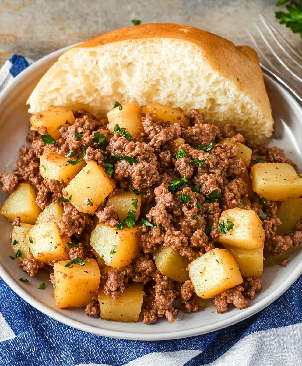 Ground Beef And Potatoes Recipe - easyrecipefeed.com