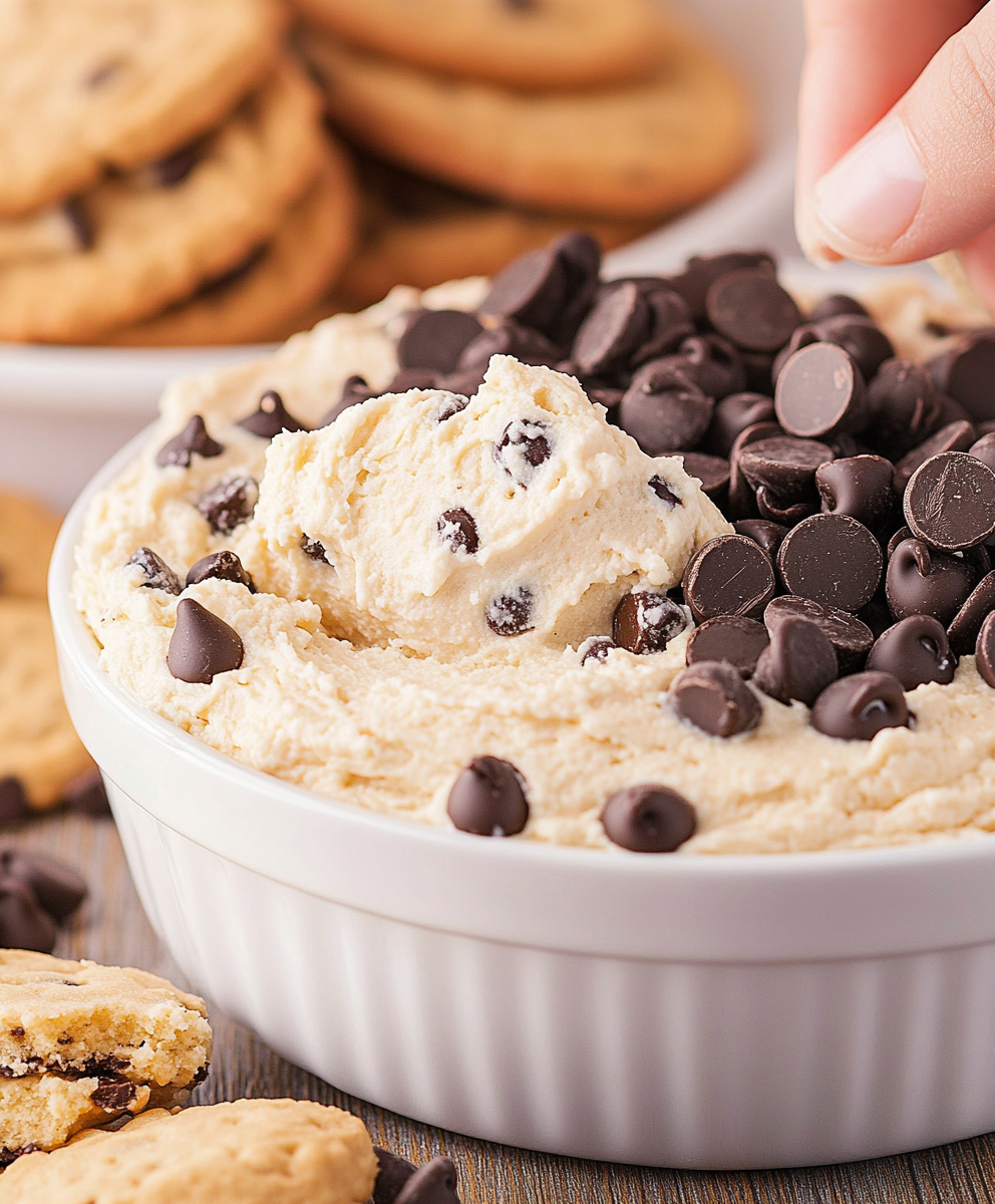 Chocolate Chip Cookie Dough Dip Recipe - easyrecipefeed.com