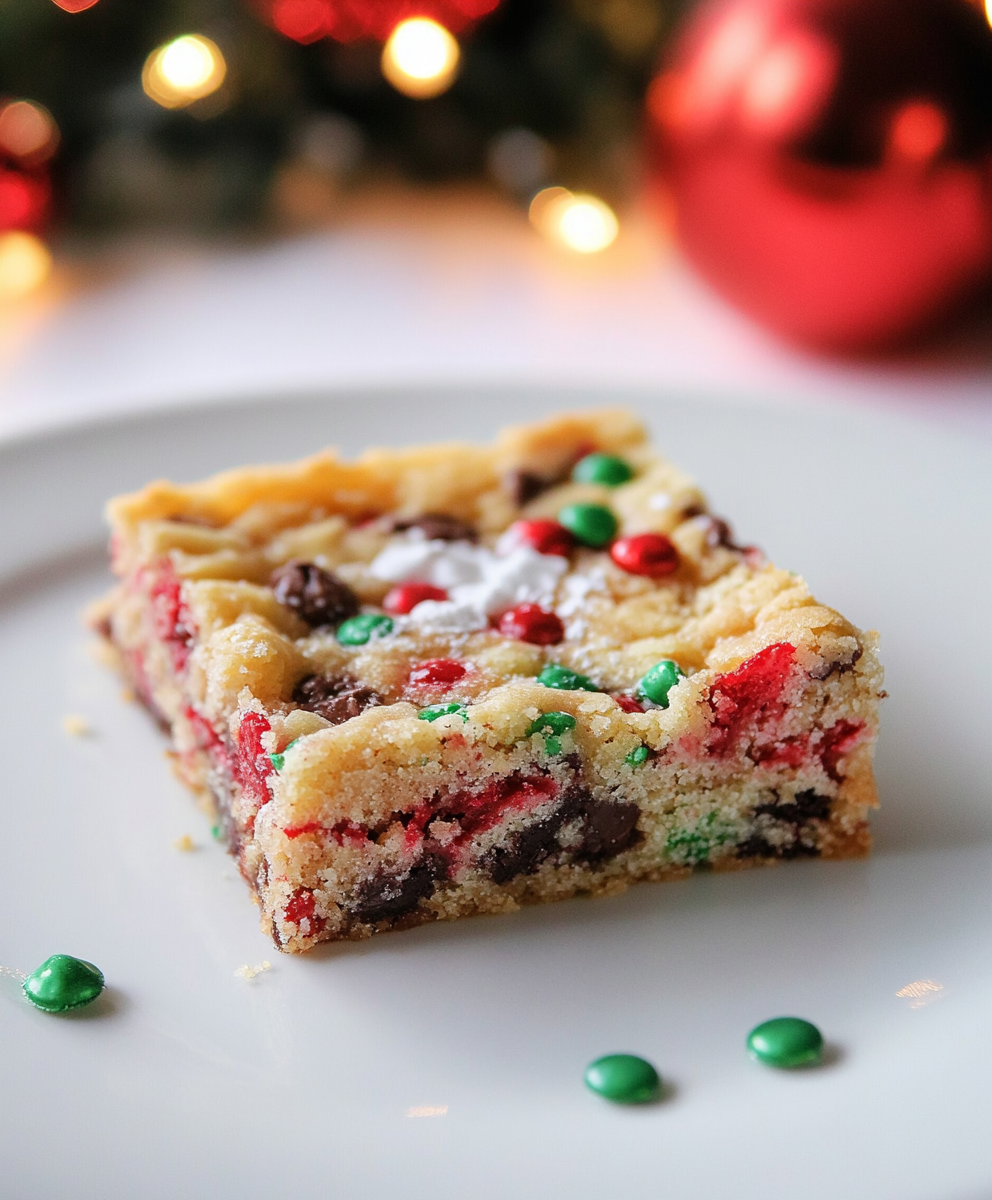 Christmas Cake Mix Cookie Bars Recipe - easyrecipefeed.com