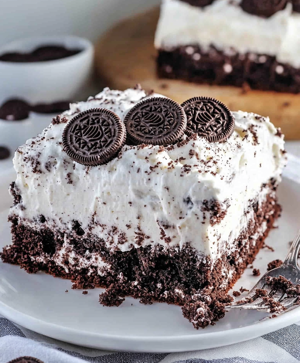 Oreo Poke Cake Recipe - easyrecipefeed.com