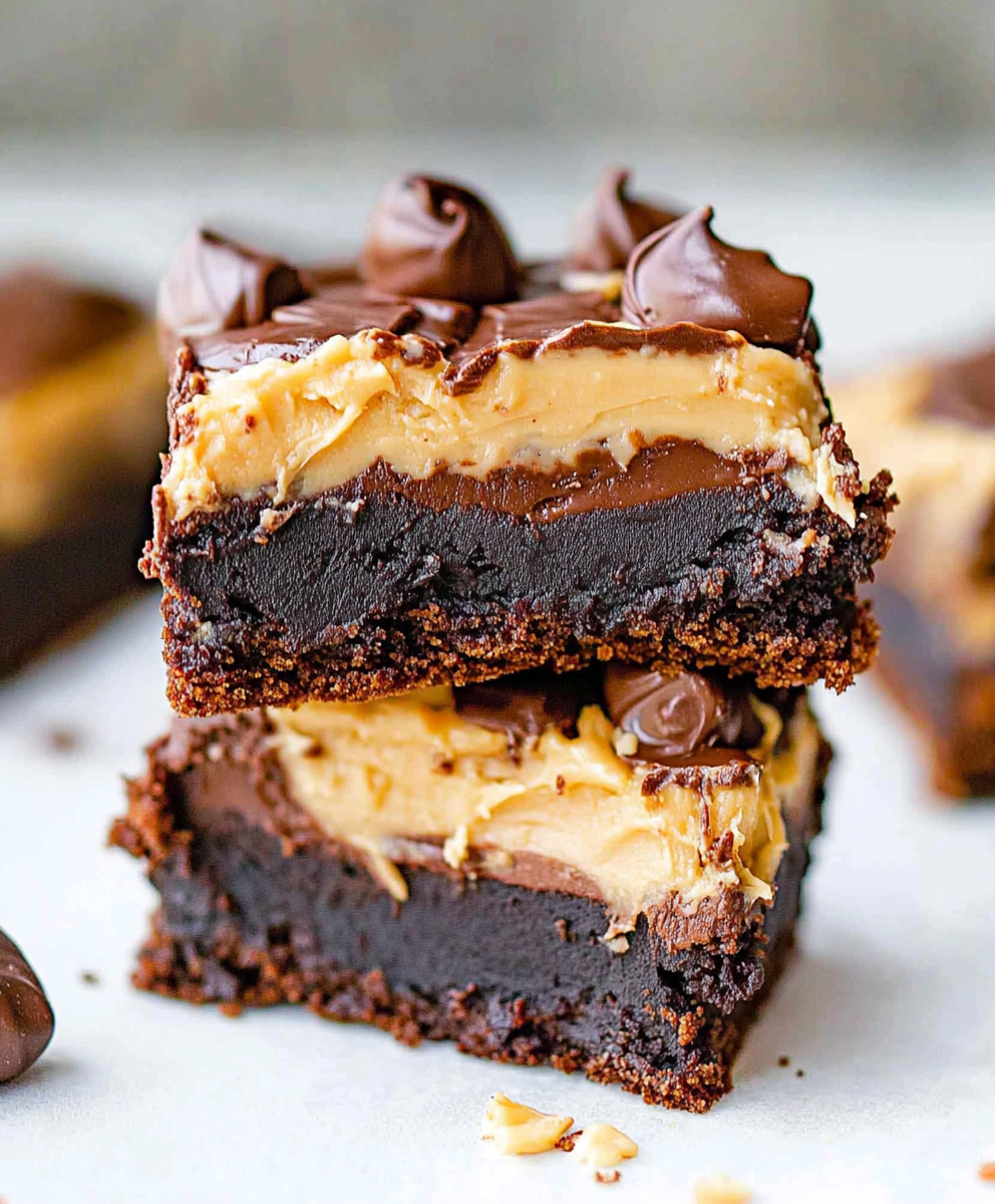 Outrageous Snickers Brownies Recipe - easyrecipefeed.com