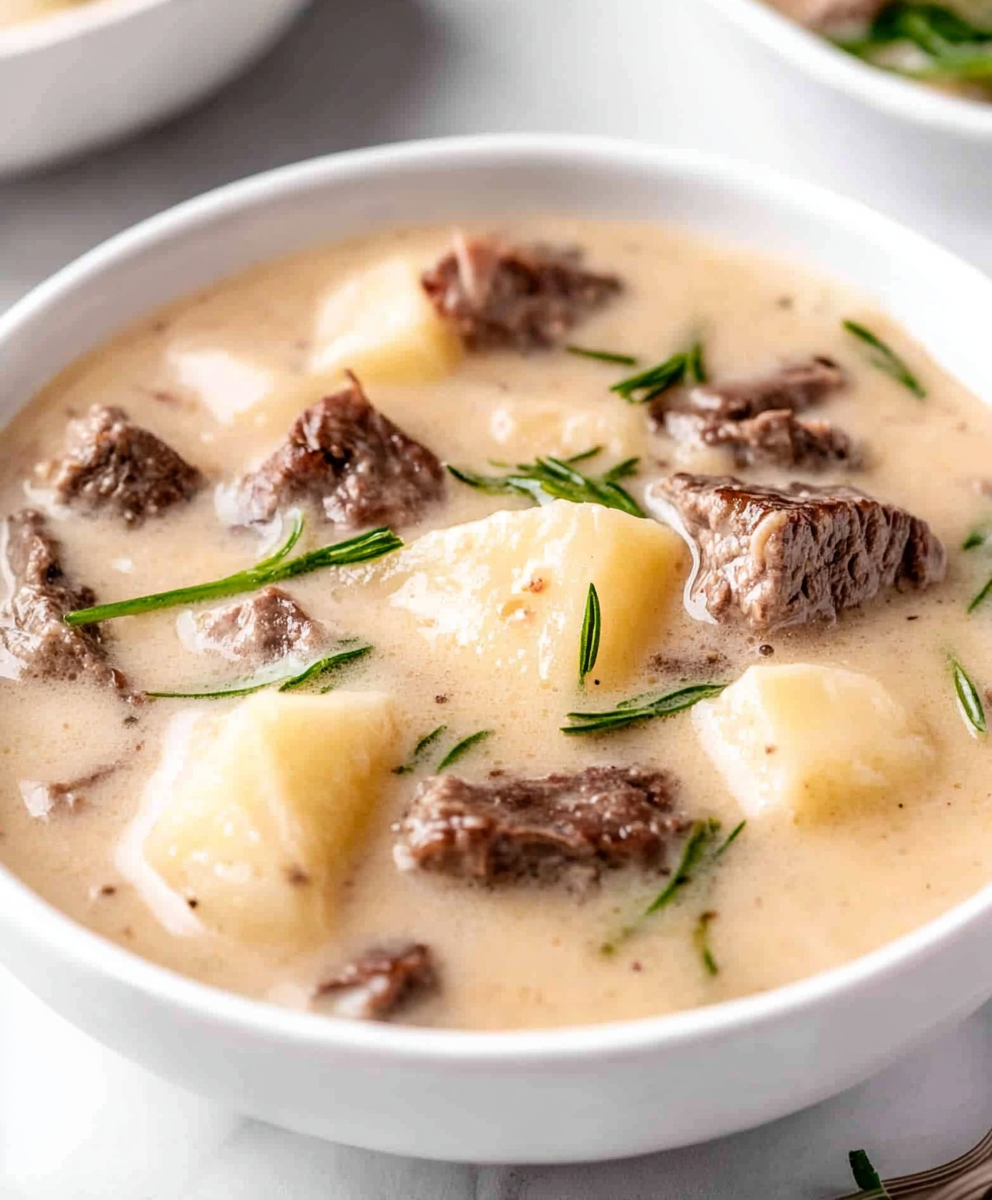 Steak And Potato Soup Recipe - easyrecipefeed.com