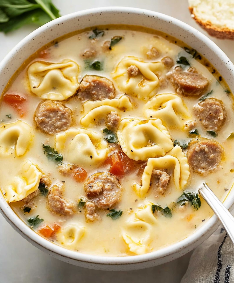 The Best Sausage Tortellini Soup Recipe - easyrecipefeed.com