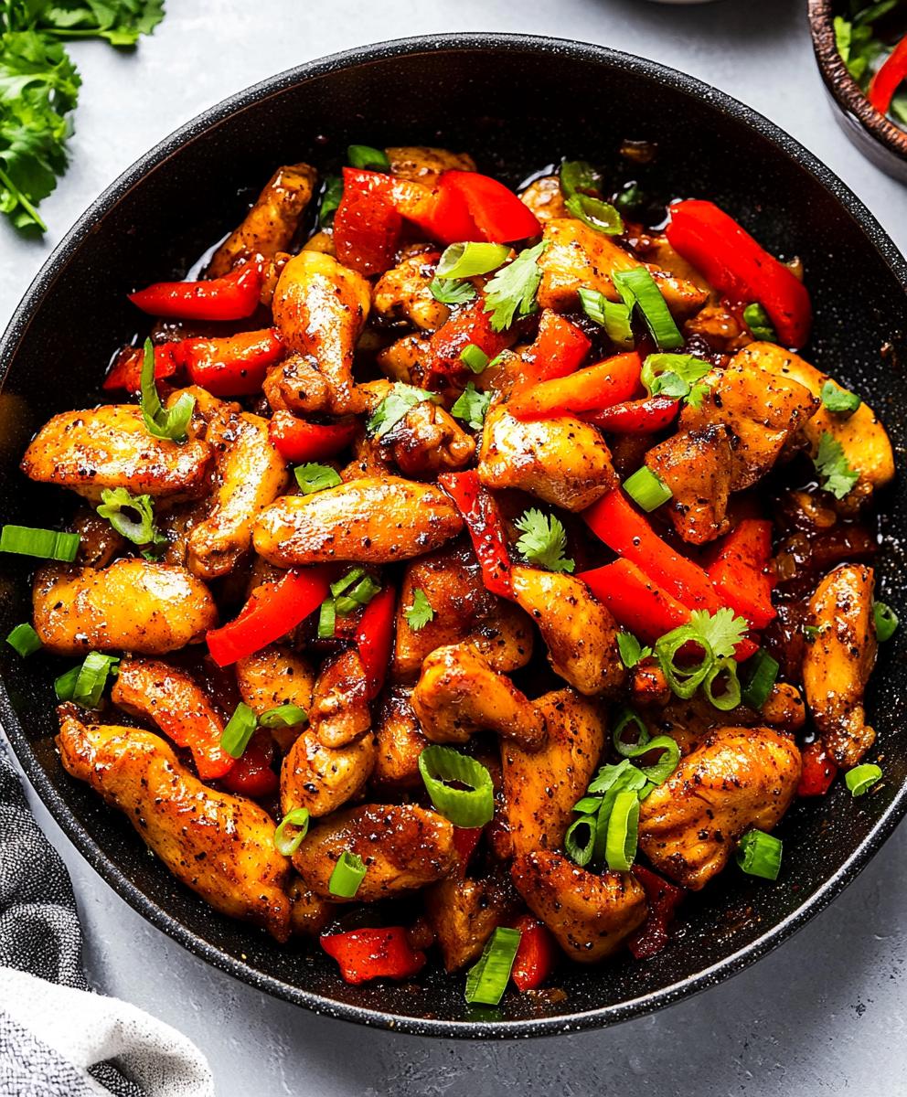 Black Pepper Chicken Recipe - easyrecipefeed.com