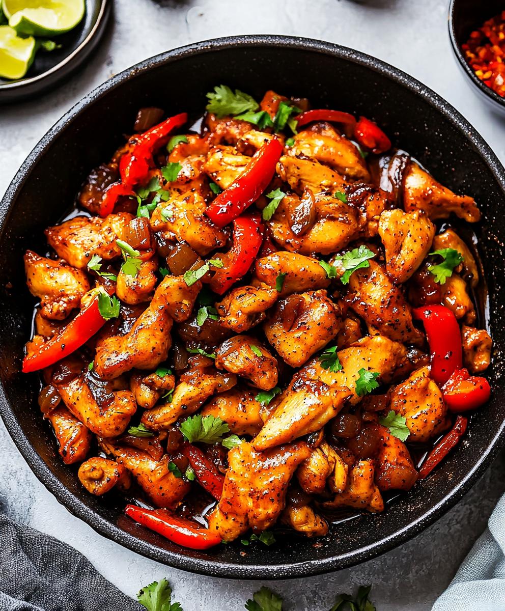 Black Pepper Chicken Recipe - easyrecipefeed.com