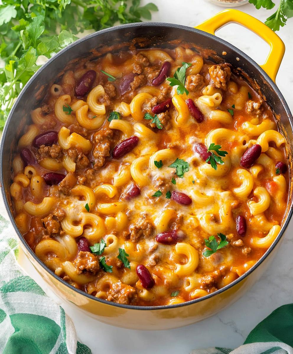 Chili Mac Recipe - easyrecipefeed.com