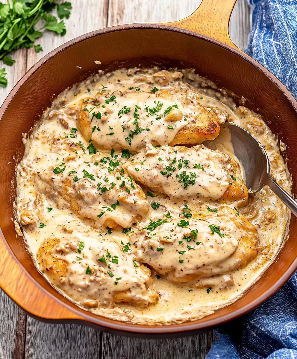 Cream Cheese Chicken Recipe - easyrecipefeed.com