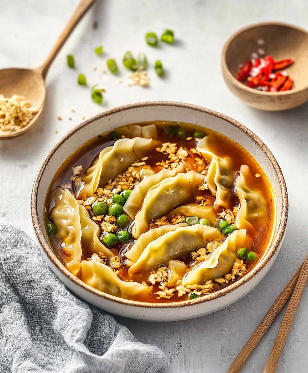 Gyoza Soup Recipe - easyrecipefeed.com