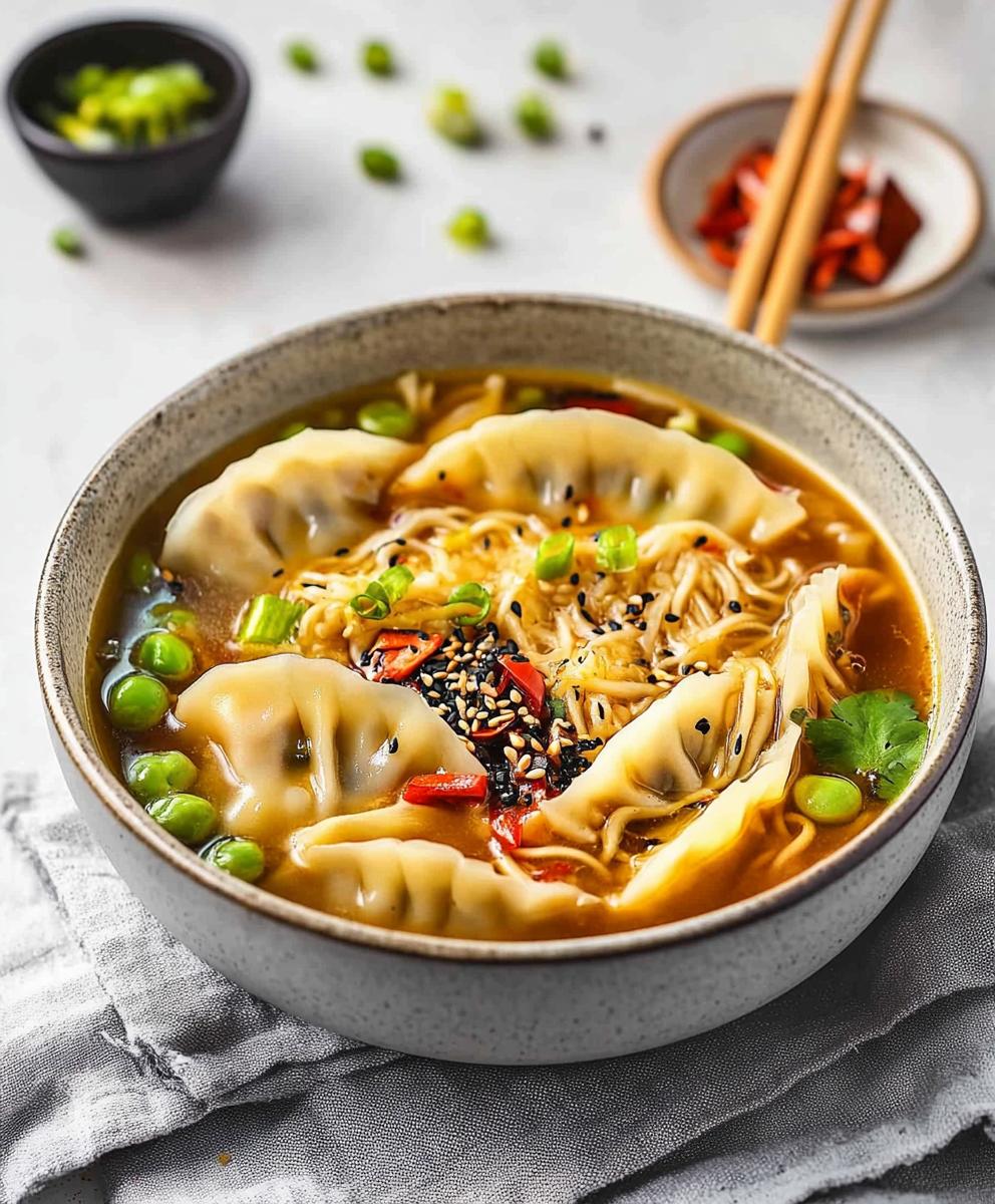 Gyoza Soup Recipe - easyrecipefeed.com