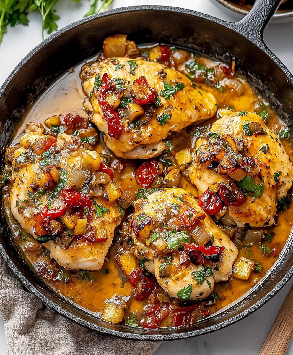 Marry Me Chicken Recipe - easyrecipefeed.com