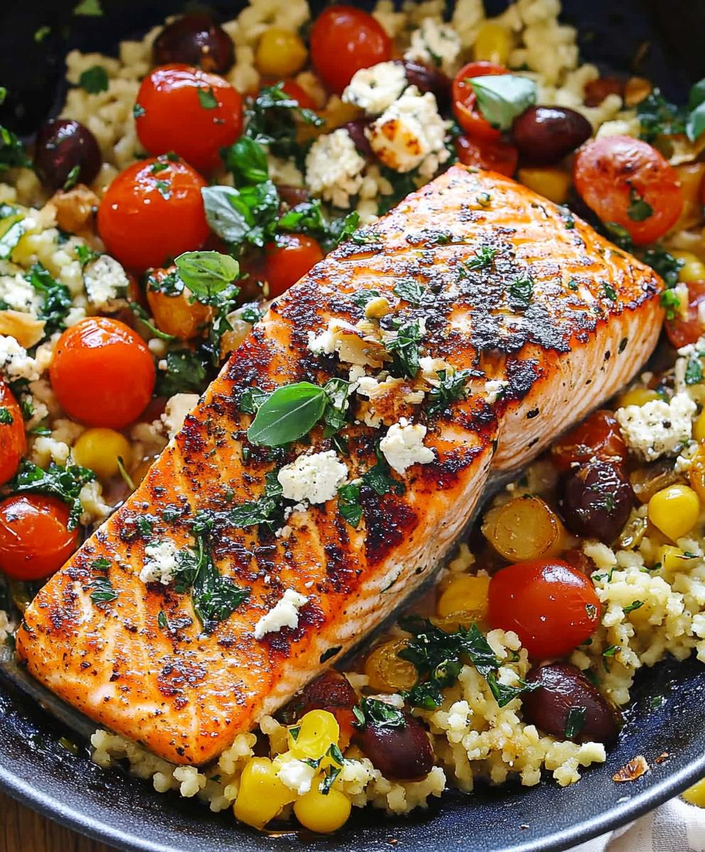 Mediterranean Salmon Recipe - easyrecipefeed.com