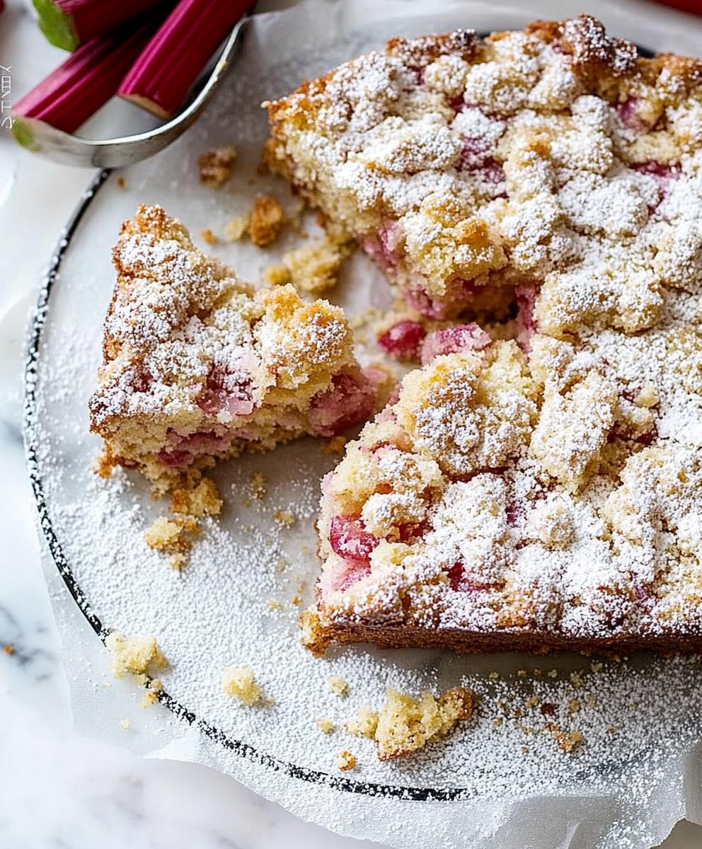 Moist Rhubarb Cake (polish Ciasto Rabarbarowe) Recipe - easyrecipefeed.com