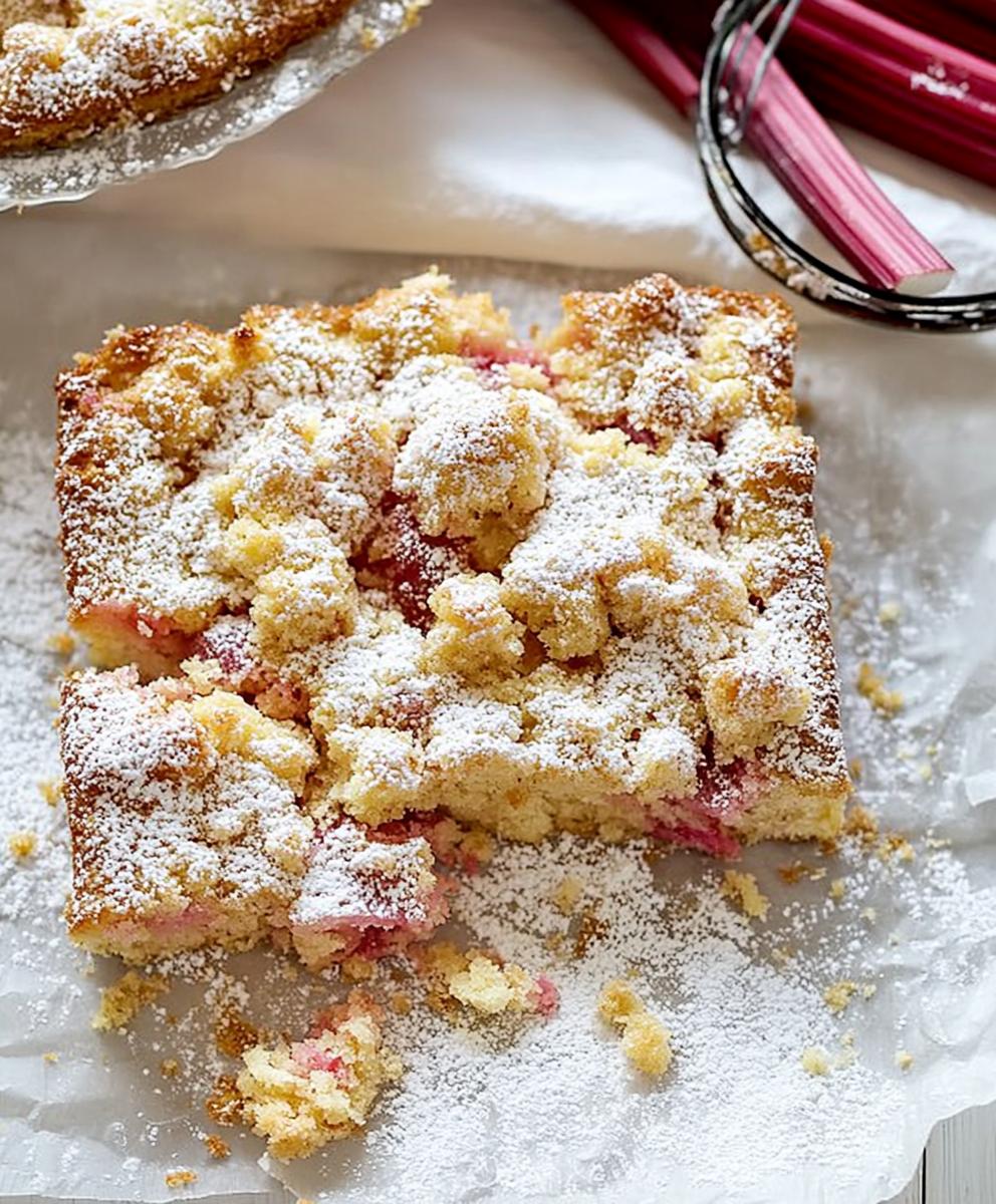 Moist Rhubarb Cake (polish Ciasto Rabarbarowe) Recipe - easyrecipefeed.com