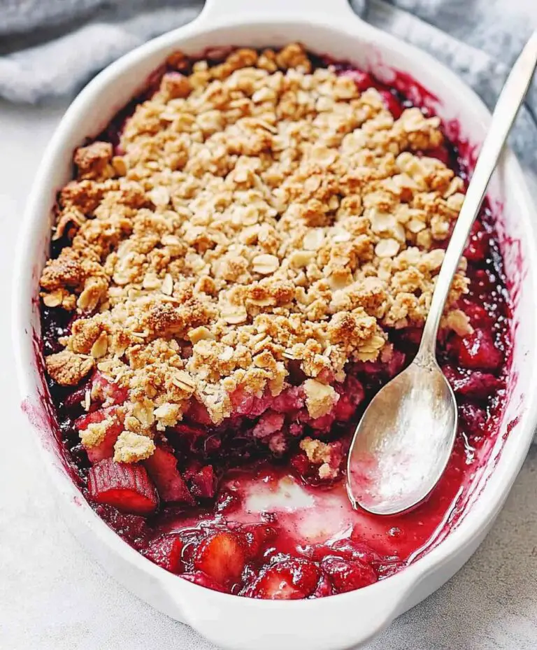 Strawberry Rhubarb Crumble Pie Recipe - easyrecipefeed.com