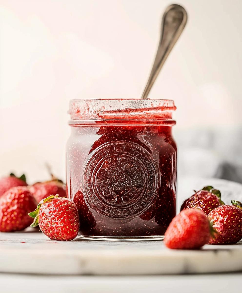 Strawberry Rhubarb Jam Recipe - easyrecipefeed.com