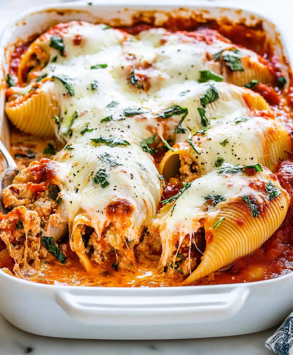 Stuffed Shells Recipe - easyrecipefeed.com