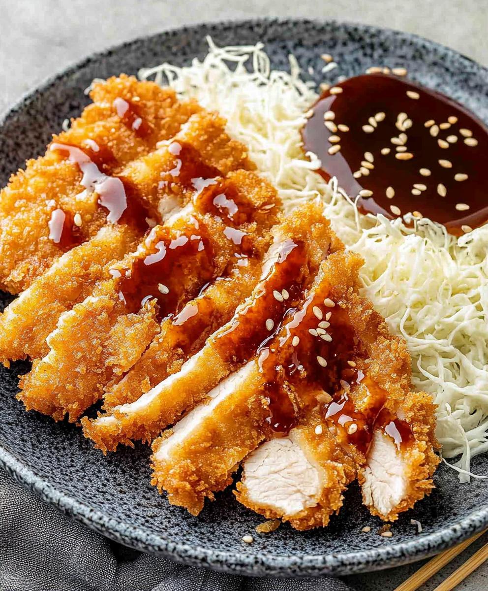 Chicken Katsu With Tonkatsu Sauce Recipe - easyrecipefeed.com