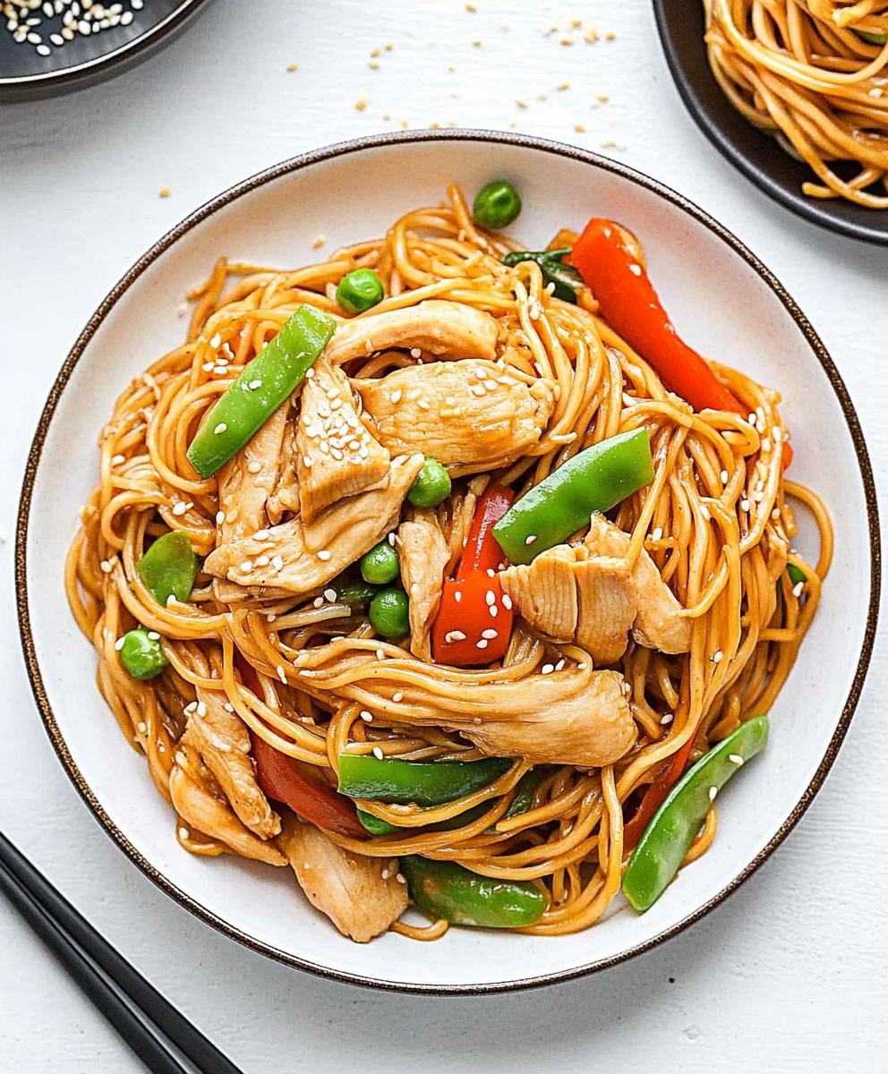 Chicken Lo Mein Recipe - easyrecipefeed.com