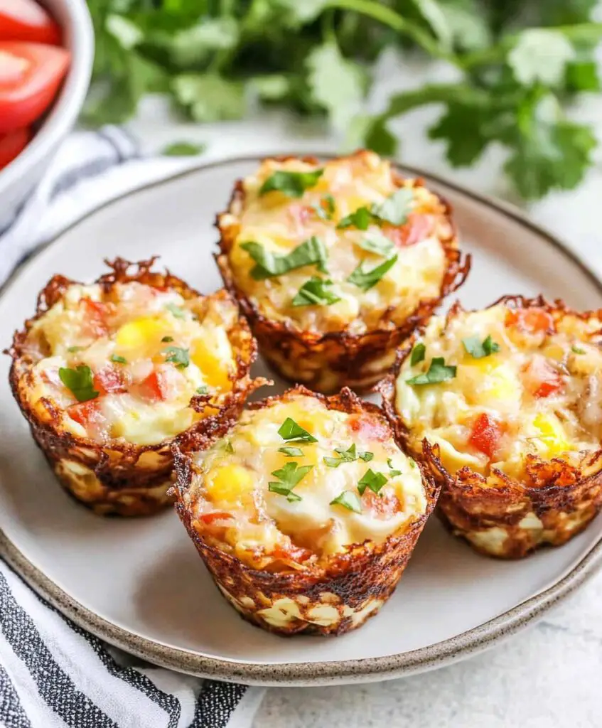 Loaded Egg Hash Brown Muffins Recipe - easyrecipefeed.com