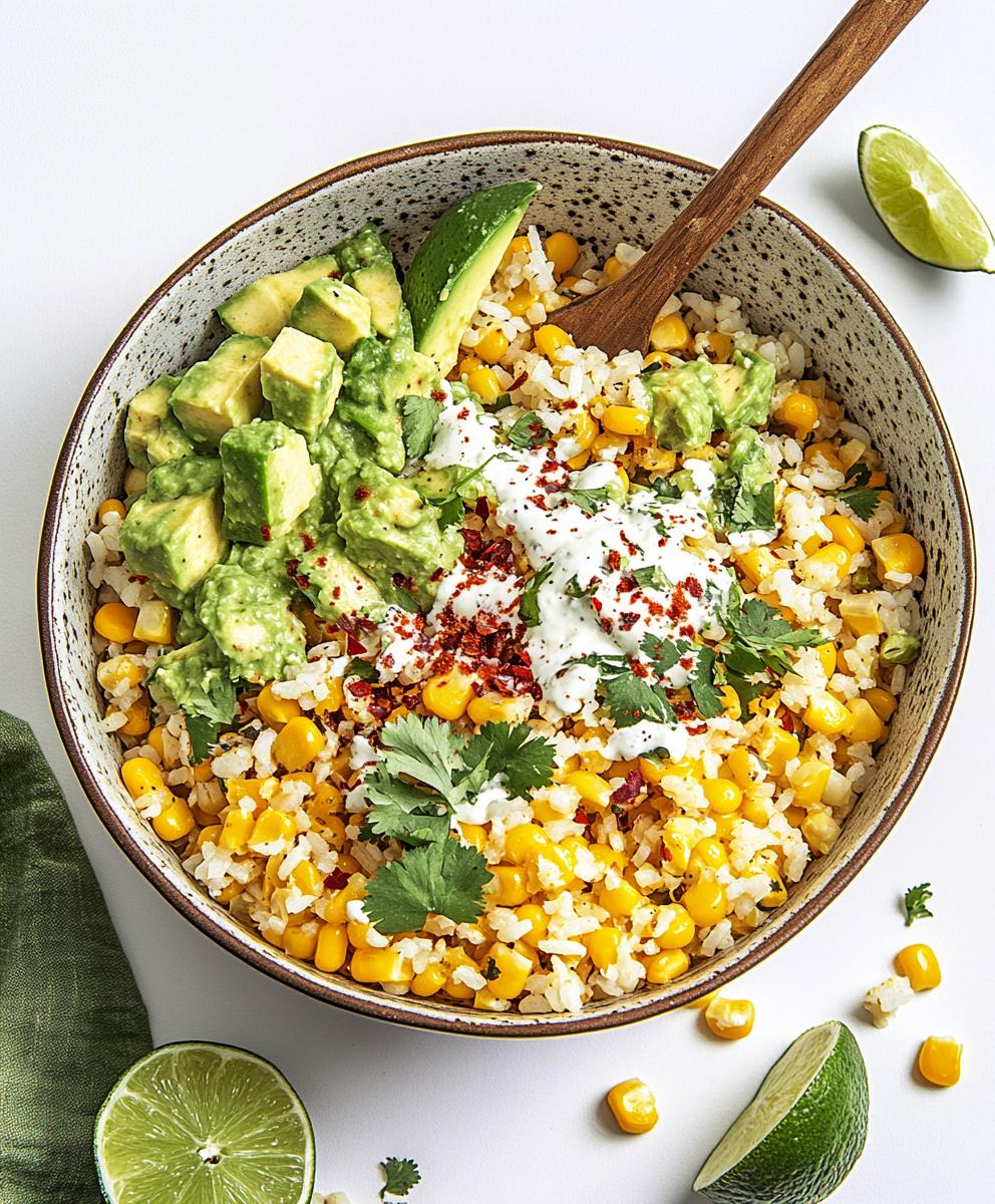 Mexican Street Corn And Rice Bowls Recipe - easyrecipefeed.com