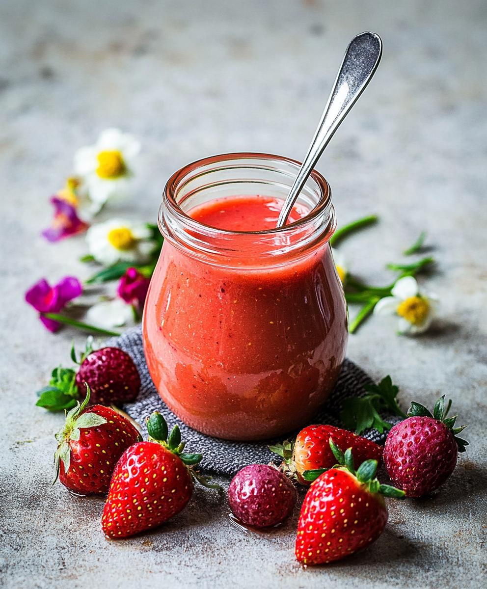 Strawberry Vinaigrette Dressing Recipe - easyrecipefeed.com